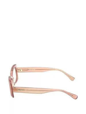 Max Mara Rectangle-frame Glasses - Neutrals