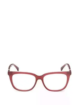 Max Mara Square Frame Glasses - Red