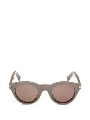 Zegna Round-frame Sunglasses - Brown