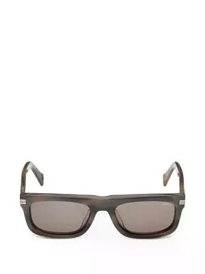 Zegna Square-frame Sunglasses - Brown