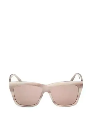Max Mara Square-frame Sunglasses - Neutrals