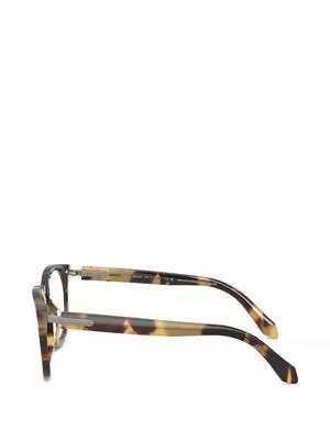 Giorgio Armani Round Frame Eyeglasses - Brown