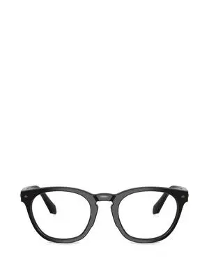 Giorgio Armani Round Eyeglasses Black