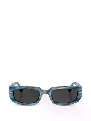 Persol Mel Striped Rectangle Sunglasses