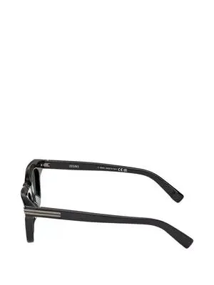 Zegna Square-frame Sunglasses - Black