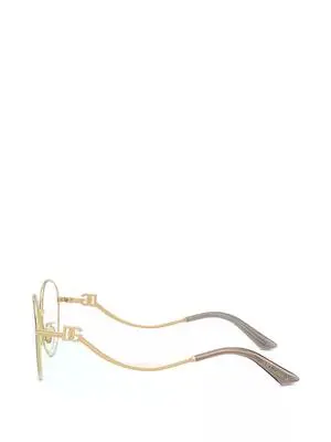 Dolce & Gabbana Dg Logo Round-frame Glasses