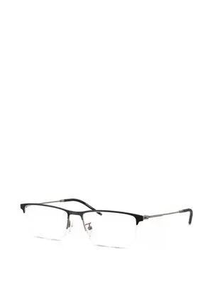 Emporio Armani Rectangle Frame Eyeglasses - Black