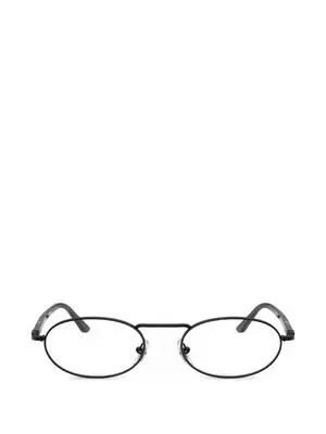 Persol Oval Frame Eyeglasses - Black