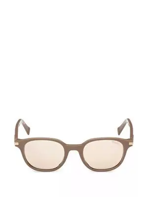Zegna Round-frame Sunglasses - Neutrals