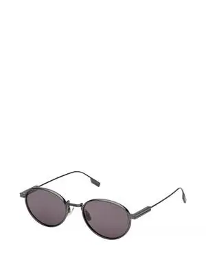 Zegna Oval-frame Sunglasses - Grey