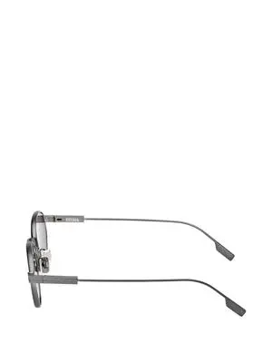 Zegna Oval-frame Sunglasses - Grey