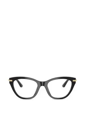 Dolce & Gabbana Geometric Full Rim Eyeglasses - Black