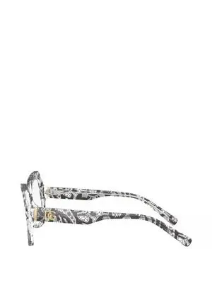 Dolce & Gabbana Lace Geometric Eyeglasses