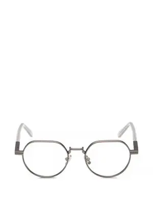 Zegna Round Frame Glasses Grey