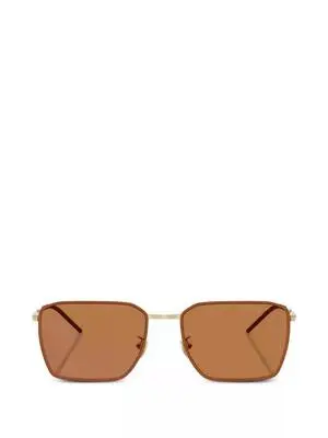 Emporio Armani Square Frame Sunglasses - Gold