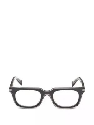 Zegna Square-frame Eyeglasses - Grey