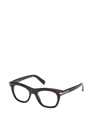 Zegna Square Frame Eyeglasses - Brown