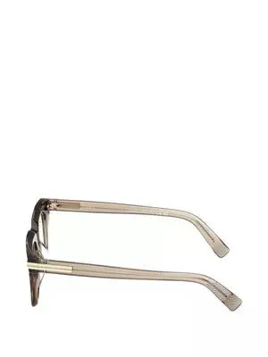 Zegna Square-frame Eyeglasses - Brown