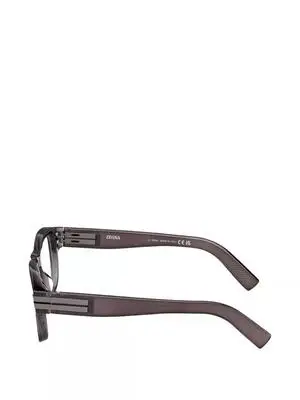 Zegna Rectangle Frame Eyeglasses - Grey