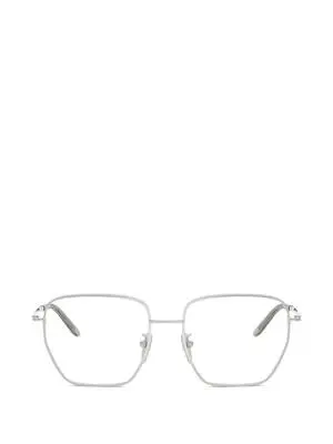 Prada Geometric Frame Glasses - Silver