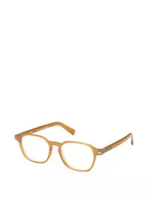 Zegna Square Frame Eyeglasses - Neutrals