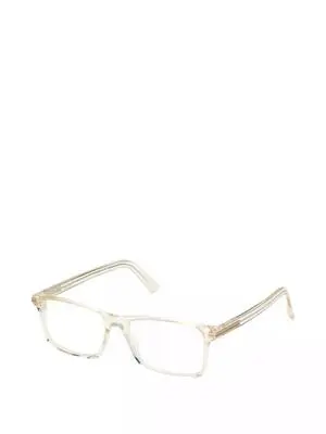Zegna Rectangle-frame Eyeglasses - Neutrals