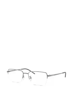 Emporio Armani Rectangle-frame Eyeglasses - Grey