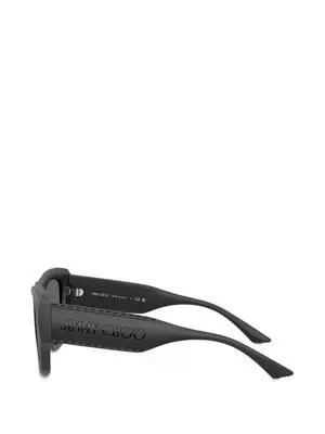 JIMMY CHOO Matte Square Frame Sunglasses