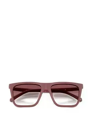 Emporio Armani Matte Square Frame Sunglasses