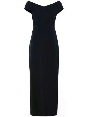 Ralph Lauren Off-shoulder Crepe Gown