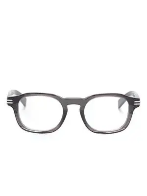 Zegna Square-frame Glasses - Grey