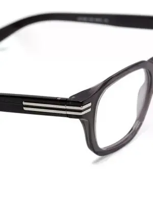 Zegna Square-frame Glasses - Grey
