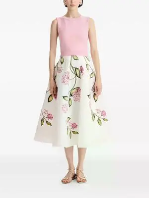 Oscar De La Renta Cropped Wool Tank Top - Pink