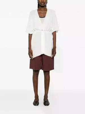 Fabiana Filippi Belted Cardigan-coat - White