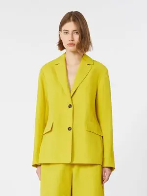 Max Mara Pure Linen Canvas Jacket