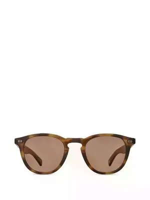 Garrett Leight Hampton Round-frame Sunglasses - Brown