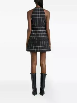 COURREGES Checked A-line Mini Dress