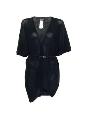 Fabiana Filippi V-neck Cardigan-coat With Belt - Blue