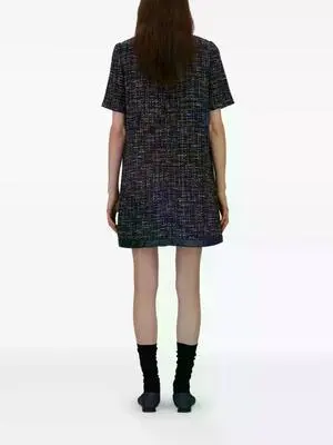 Herno Tweed Mini Dress With Pockets