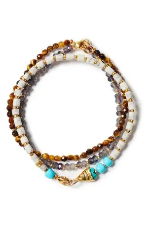 Chan Luu Set Of Semiprecious Stone Bracelets - Multi