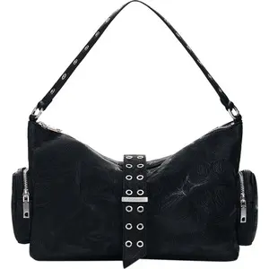 Desigual Embossed Faux Leather Handbag