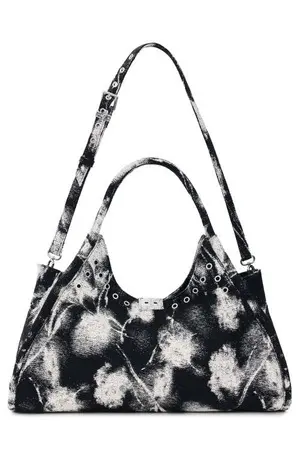 Desigual Buckle Strap Denim Satchel