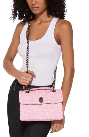 Kurt Geiger Kensington Raffia Convertible Shoulder Bag