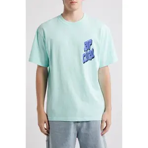 Rip Curl Liquid Trips Slant Graphic T-shirt - Aqua