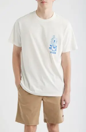 Rip Curl Liquid Trips Flower Graphic T-shirt - Bone