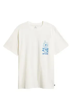 Rip Curl Liquid Trips Flower Graphic T-shirt - Bone