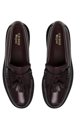 G.H.BASS Layton Leather Penny Loafer - Wine