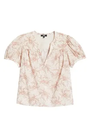 Paige Marlena Floral Cotton Blouse