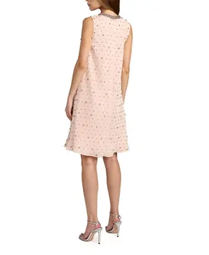 Mac Duggal Beaded Sleeveless Shift Mini Dress