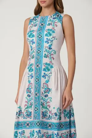 Shoshanna Warwick Tile Print Adele Dress